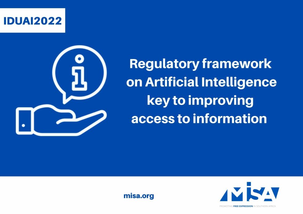 Regulatory framework on Artificial Intelligence key to improving access ...
