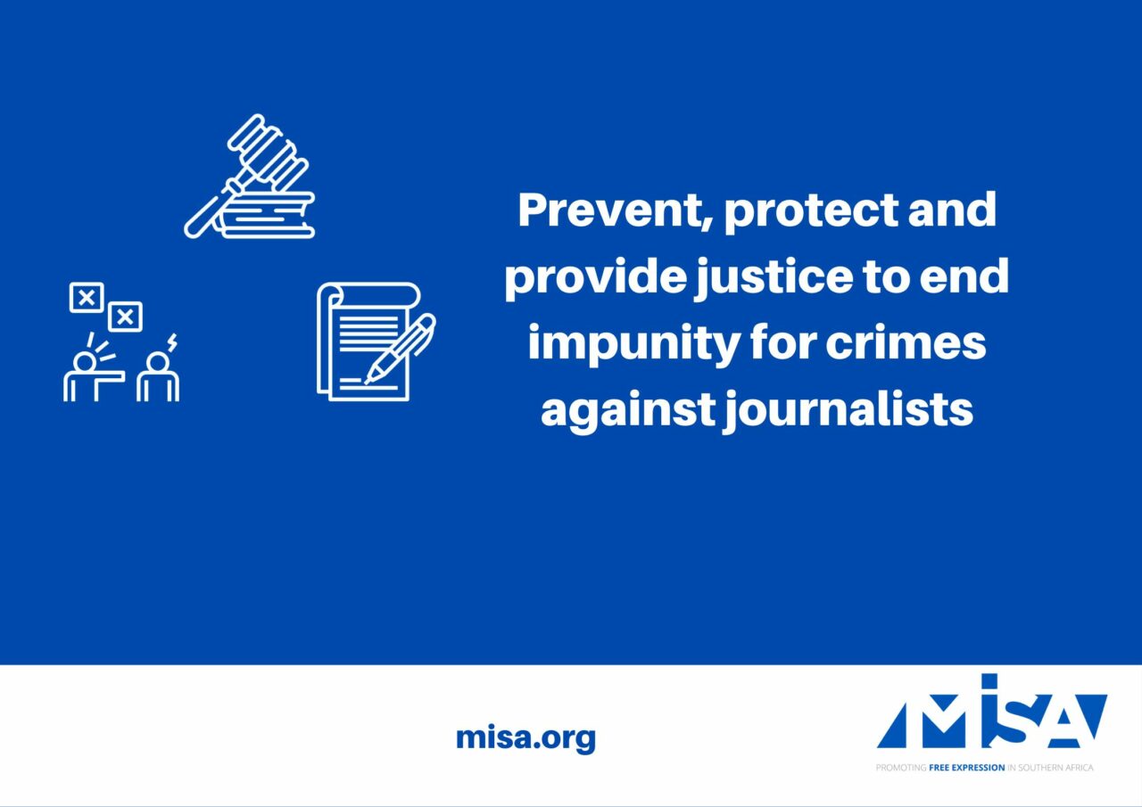Prevent, protect and provide justice to end impunity for crimes against ...